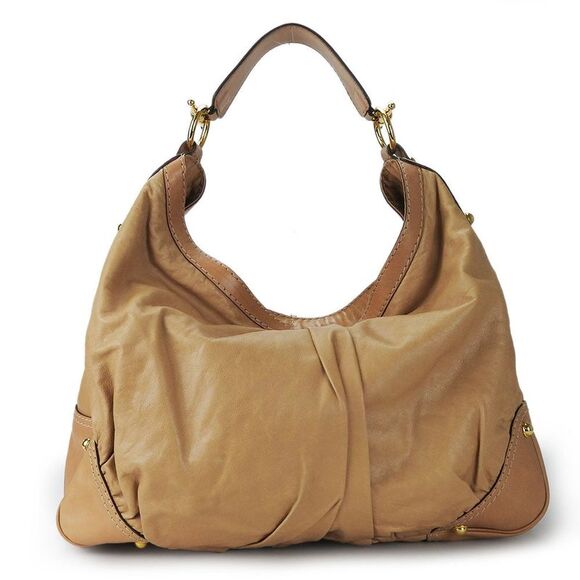 Gucci | Bags | Gucci Leather Shoulder Bag 23542 Beige | Poshmark